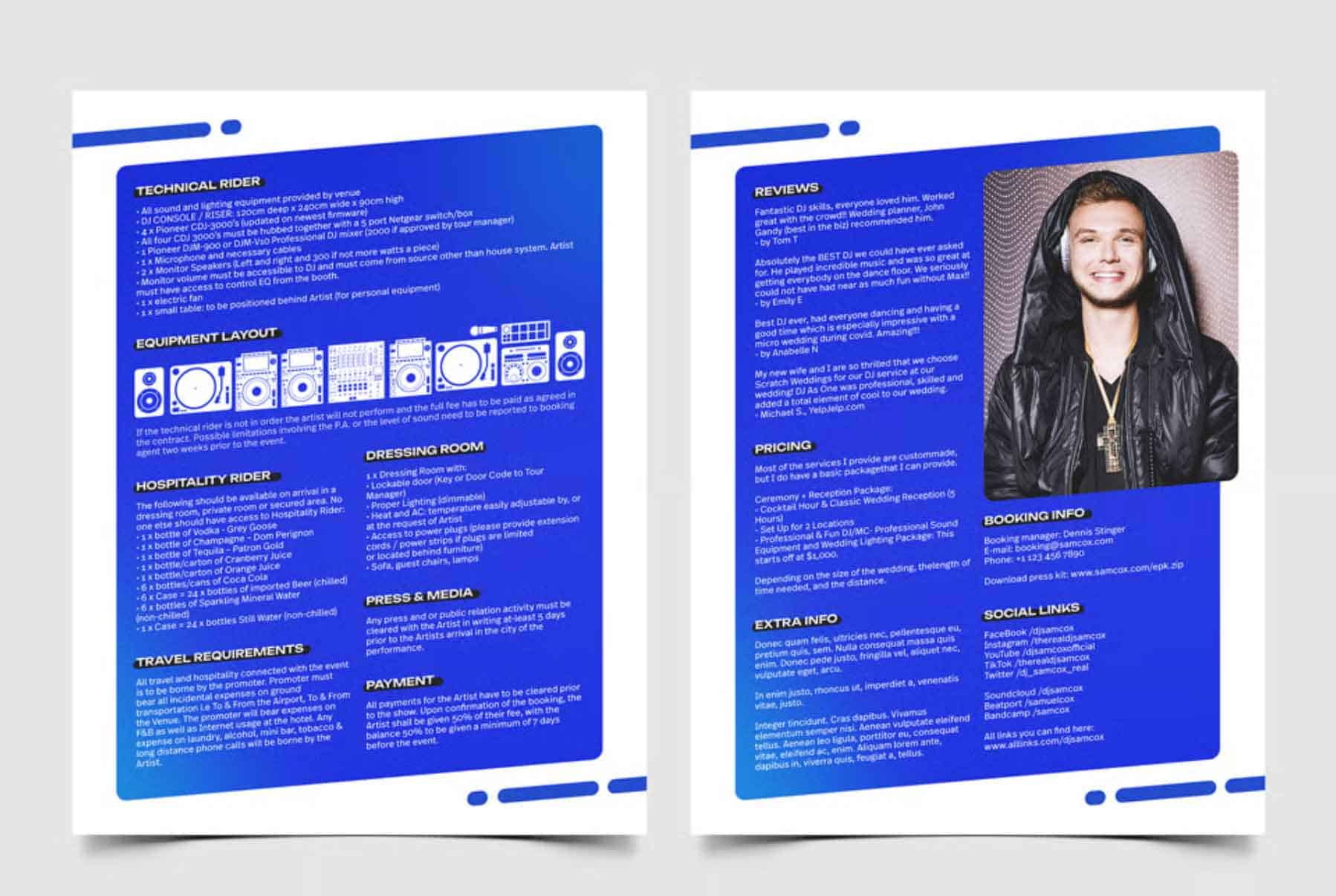 Presskit & Curriculum Vitae para DJs - DJ GYM